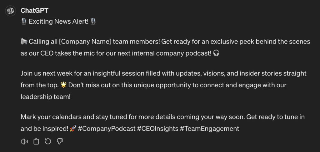 Best AI Prompts for Internal Communications [40+ ideas]